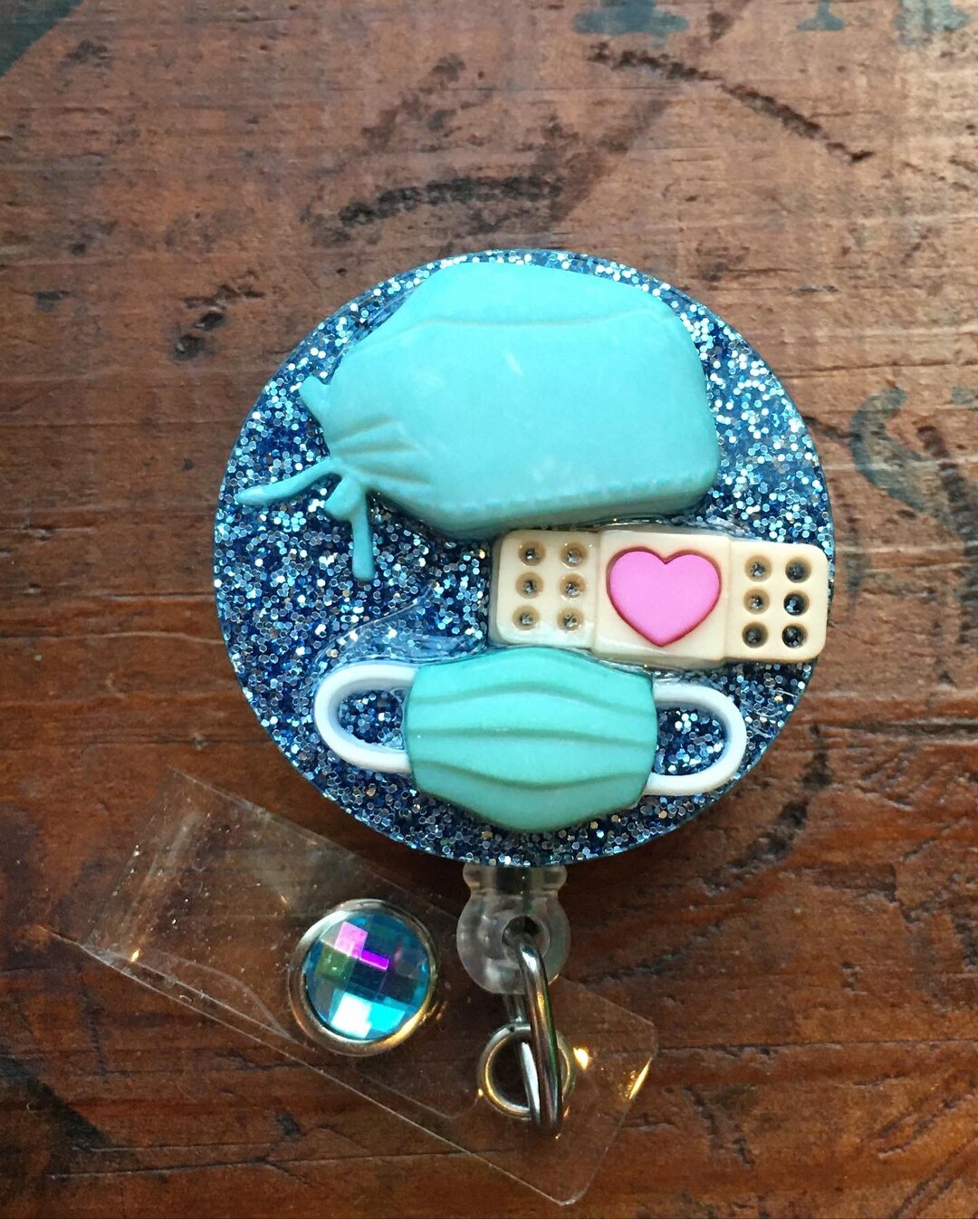 Scrub Hat Nurse Scrubs ID Badge Reel - Etsy