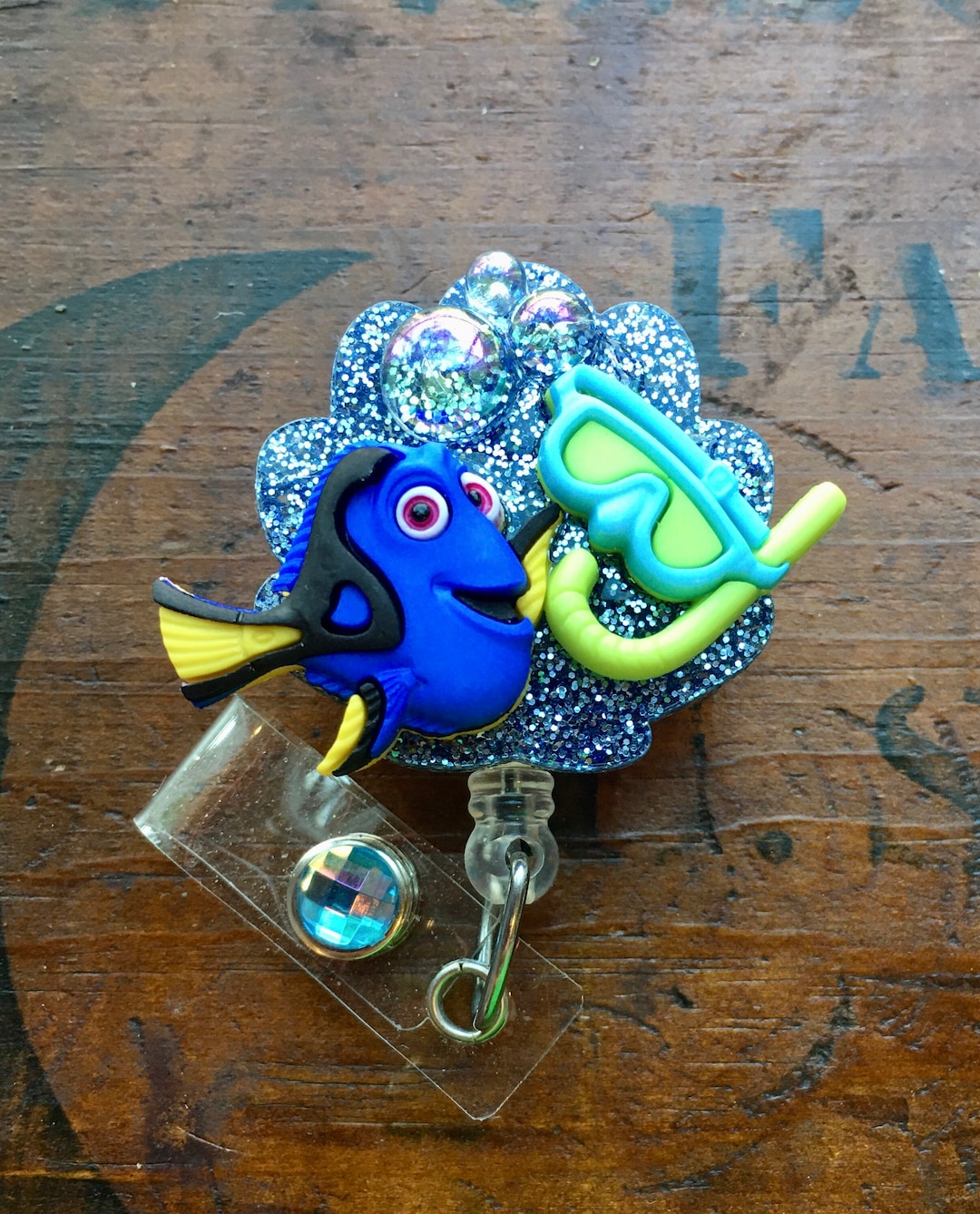 Dory Finding Nemo ID Badge Reel - Etsy Dory Finding Nemo ID Badge Reel - Etsy