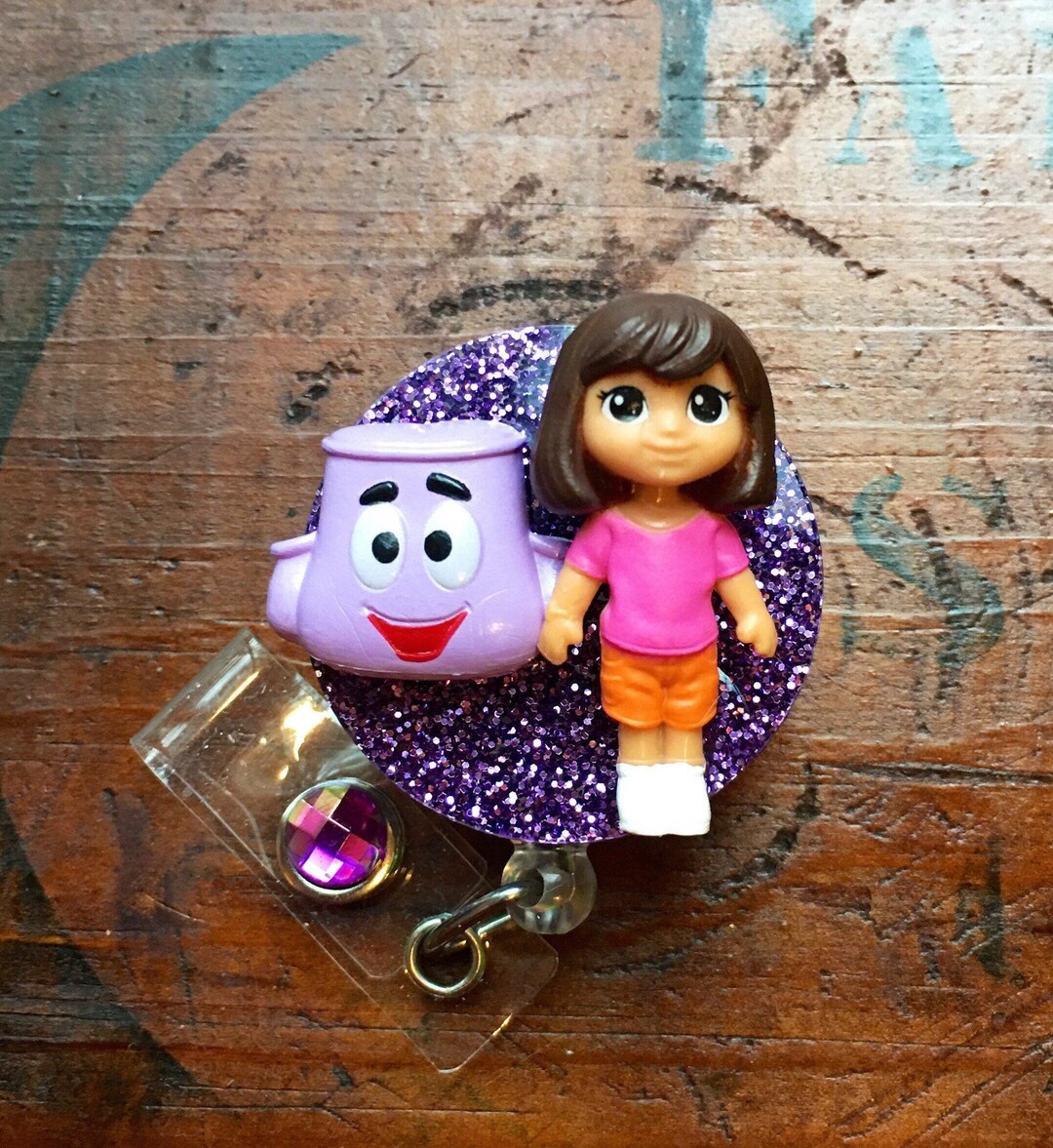 Dora the Explorer* & Backpack* Licensed ID Badge, Weighs Less Than 1 Oz ...