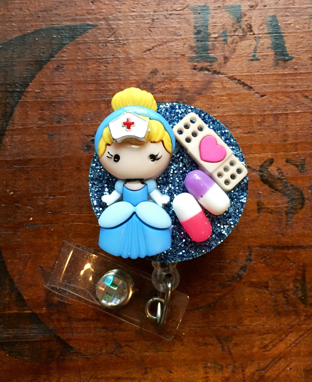 Nurse Cinderella ID Badge Reel - Etsy