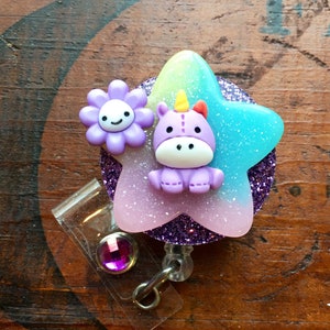 Baby Unicorn ID Badge Reel - Etsy