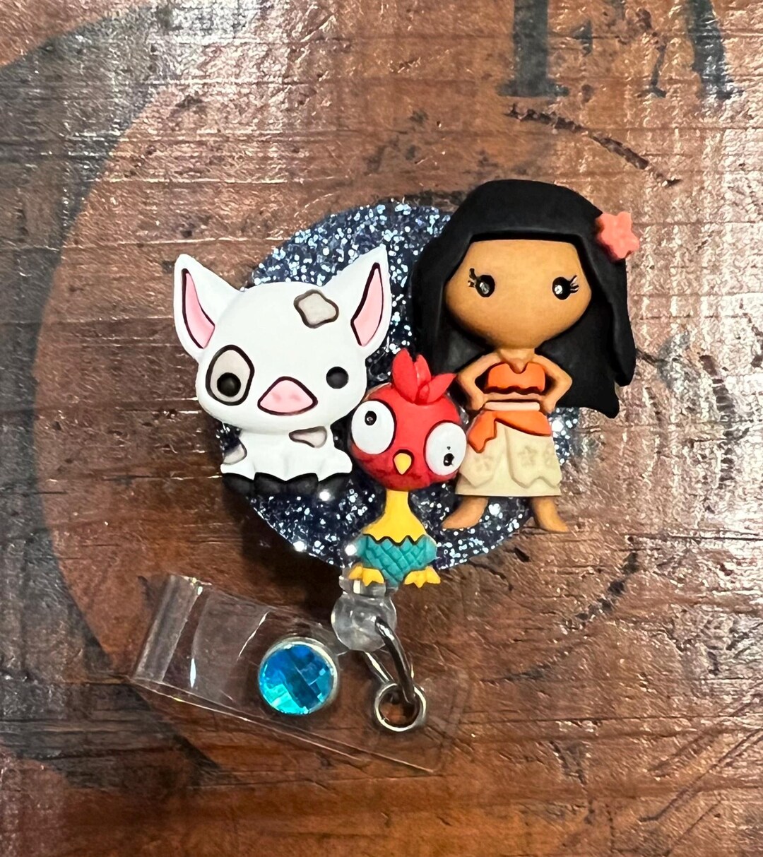 Moana* Pia* & Heihei* ID Badge Reel, Badge Holder - Etsy