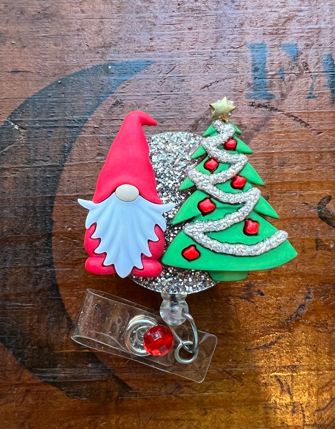 Christmas Gnomes ID Badge Reel, Badge Holder, Nurse, Teacher Gift - Etsy