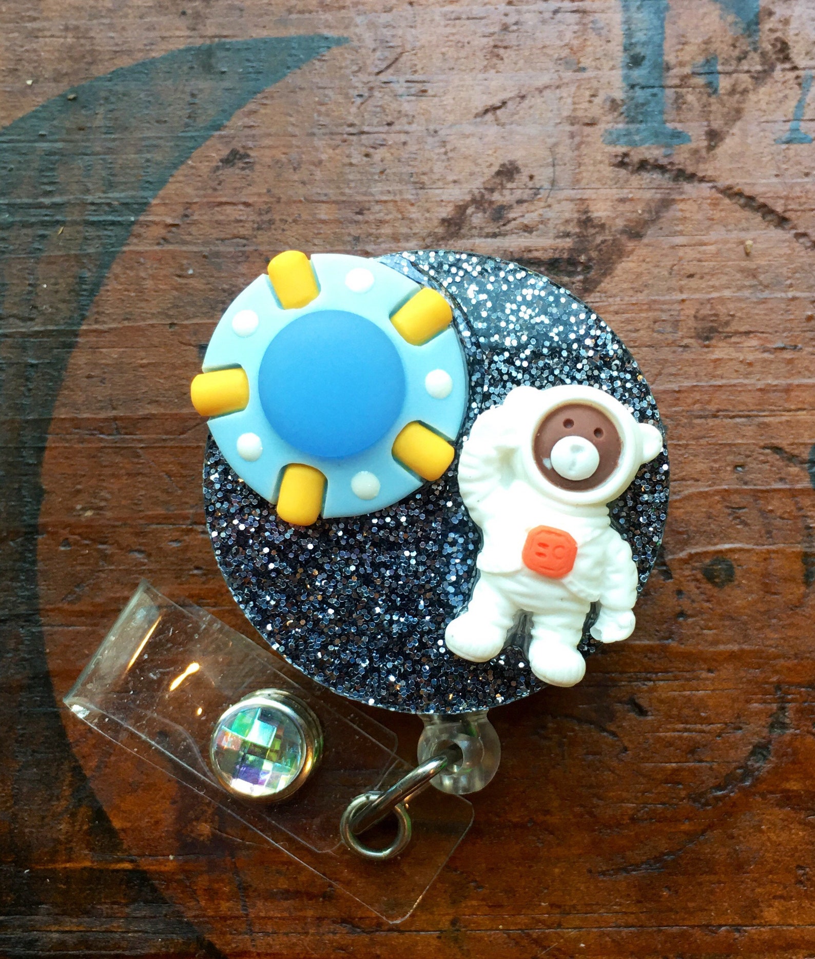 Teddy Bear Astronaut Planet Galaxy Space Nurse Retractable - Etsy