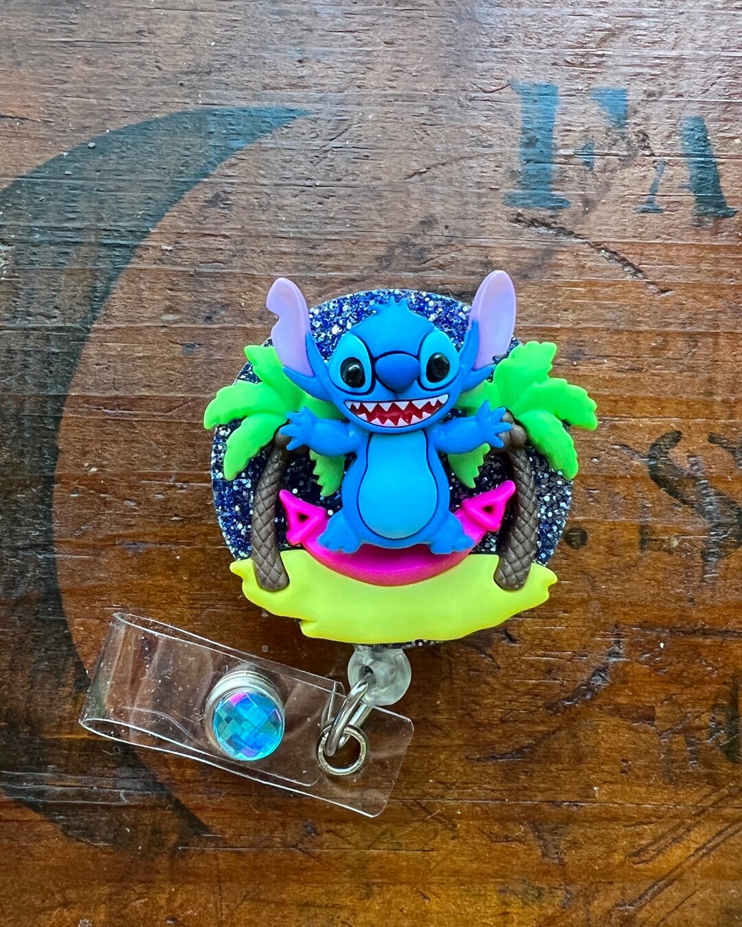 Disney Lilo and Stitch ID Badge Reel, Badge Holder - Etsy