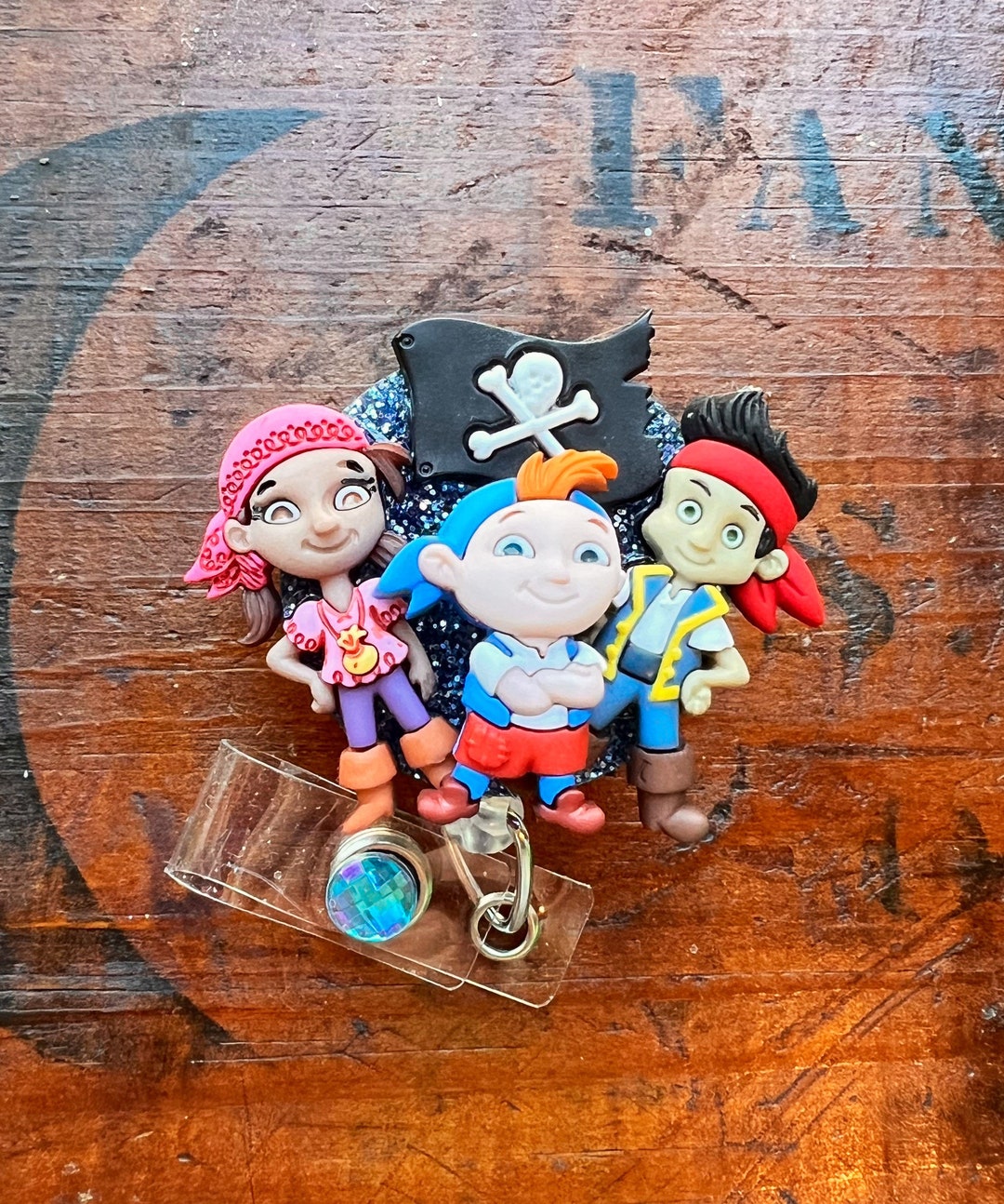 Disney* Jake and the Neverland Pirates* ID Badge Reel, Badge Holder - Etsy