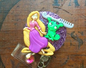 Rapunzel Badge Reel - Etsy