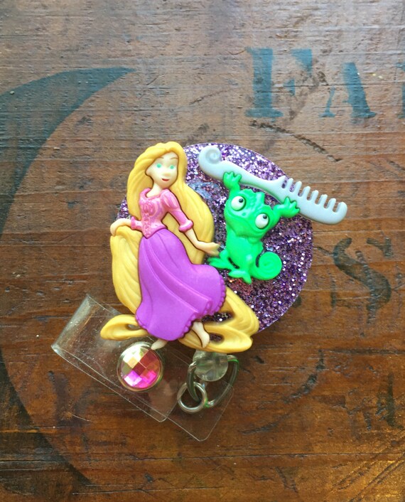 Disney Rapunzel & Pascal ID Badge Reel | Etsy