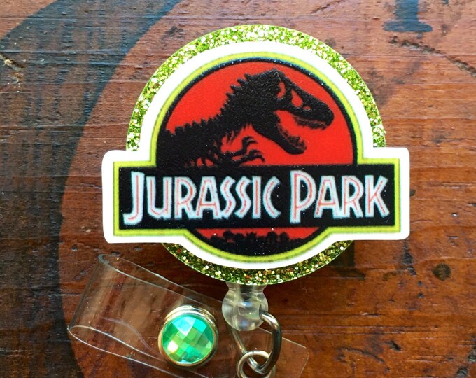 Prehistoric Dinosaur ID Badge Reel - Etsy