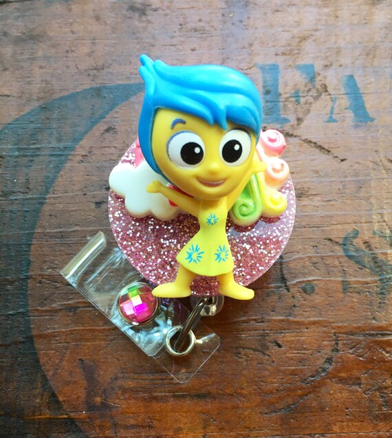 Joy From Disneys Inside Out ID Badge Reel - Etsy
