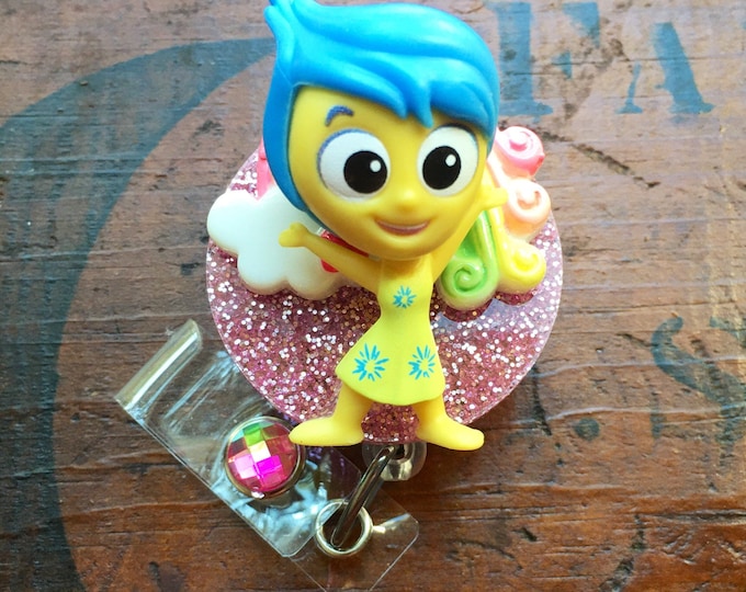 Joy* From Disney’s* Inside Out* ID Badge Reel - Etsy
