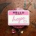 Breast Cancer Hope Name Tag Support Ribbon Badge Reel - Etsy
