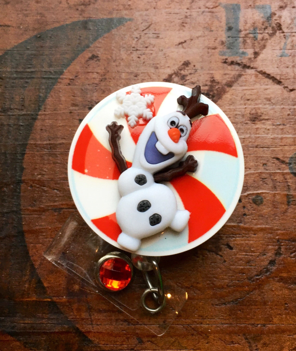 Disney Olaf Frozen ID Badge Reel - Etsy