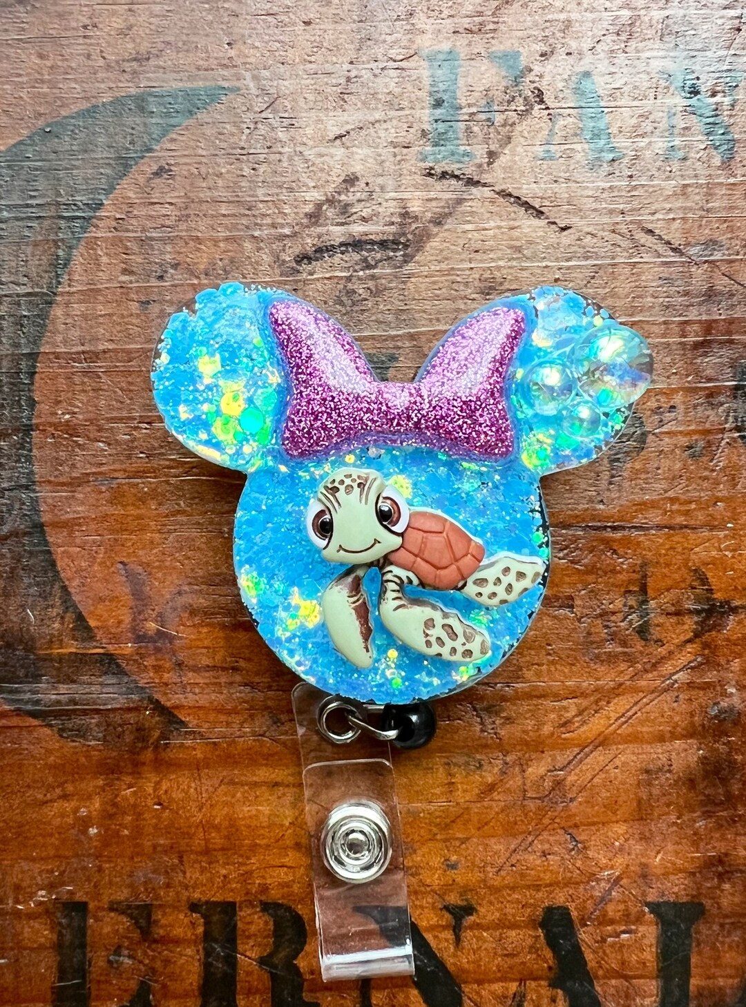Disney Finding Nemo Squirt ID Badge Reel Badge Holder - Etsy