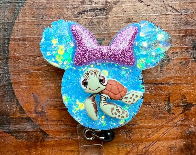 Disney Finding Nemo Squirt ID Badge Reel, Badge Holder - Etsy Disney Finding Nemo Squirt ID Badge Reel, Badge Holder - Etsy