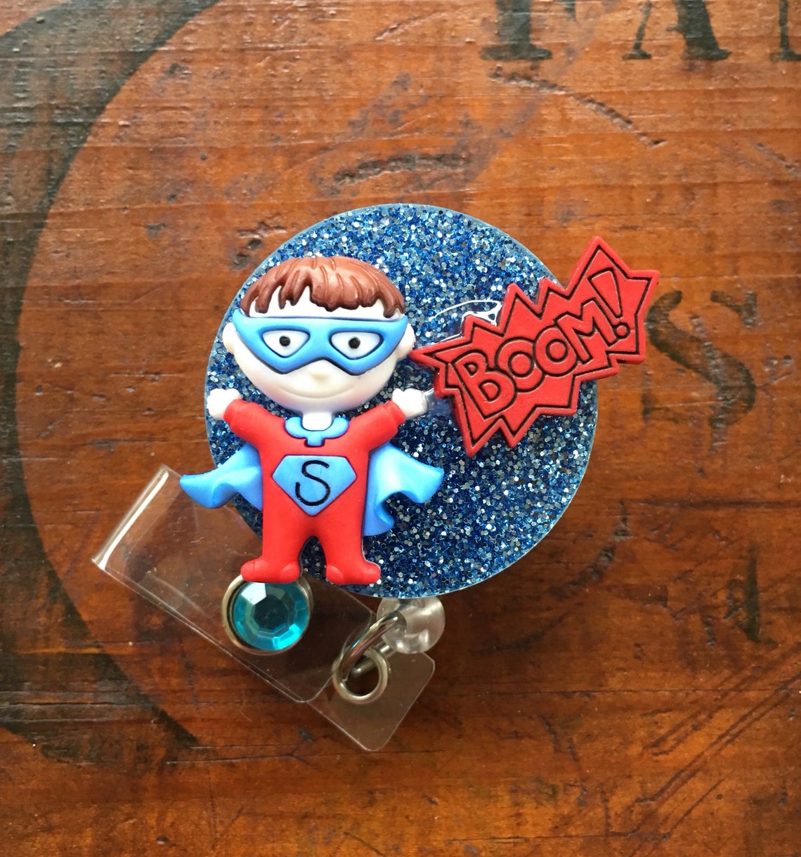 Superhero Boy ID Badge Weighs Less Than 1 Oz | Etsy
