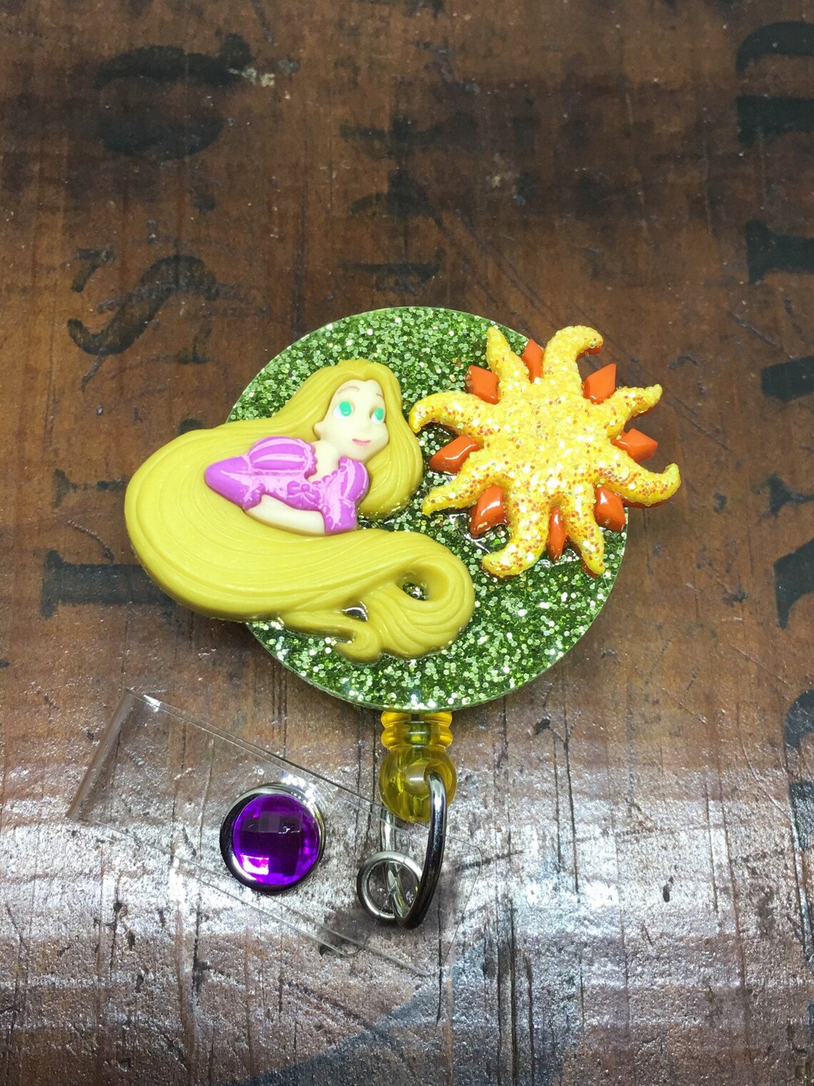 Rapunzel Tangled Princess Carriage ID Badge RN Retractable - Etsy