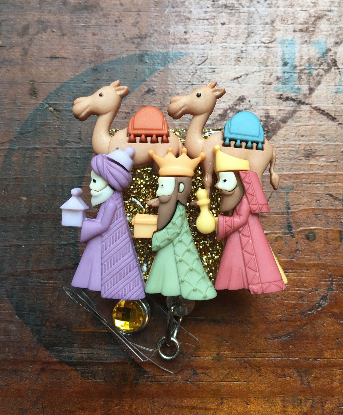 Christmas Nativity 3 Kings ID Badge Weighs Less Than 1 Oz | Etsy