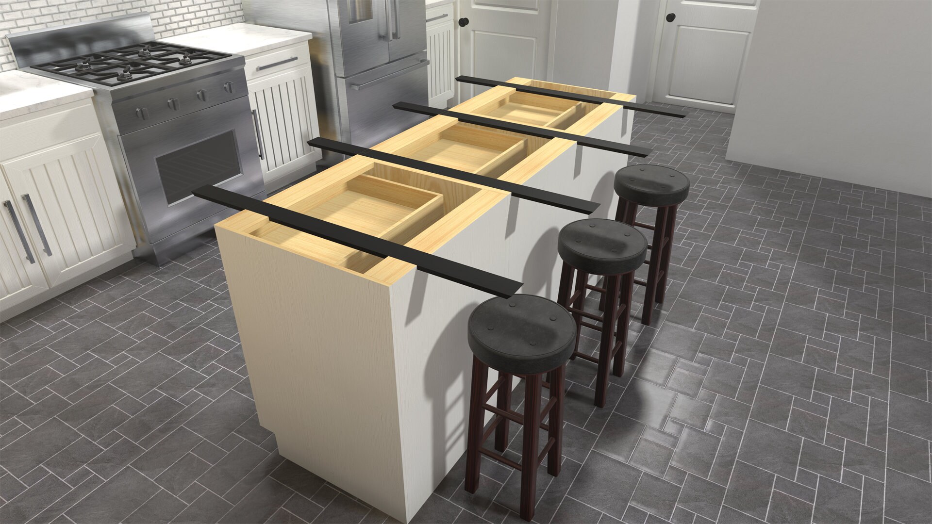 Double-sided Aluminum Countertop Support Bracket - Etsy