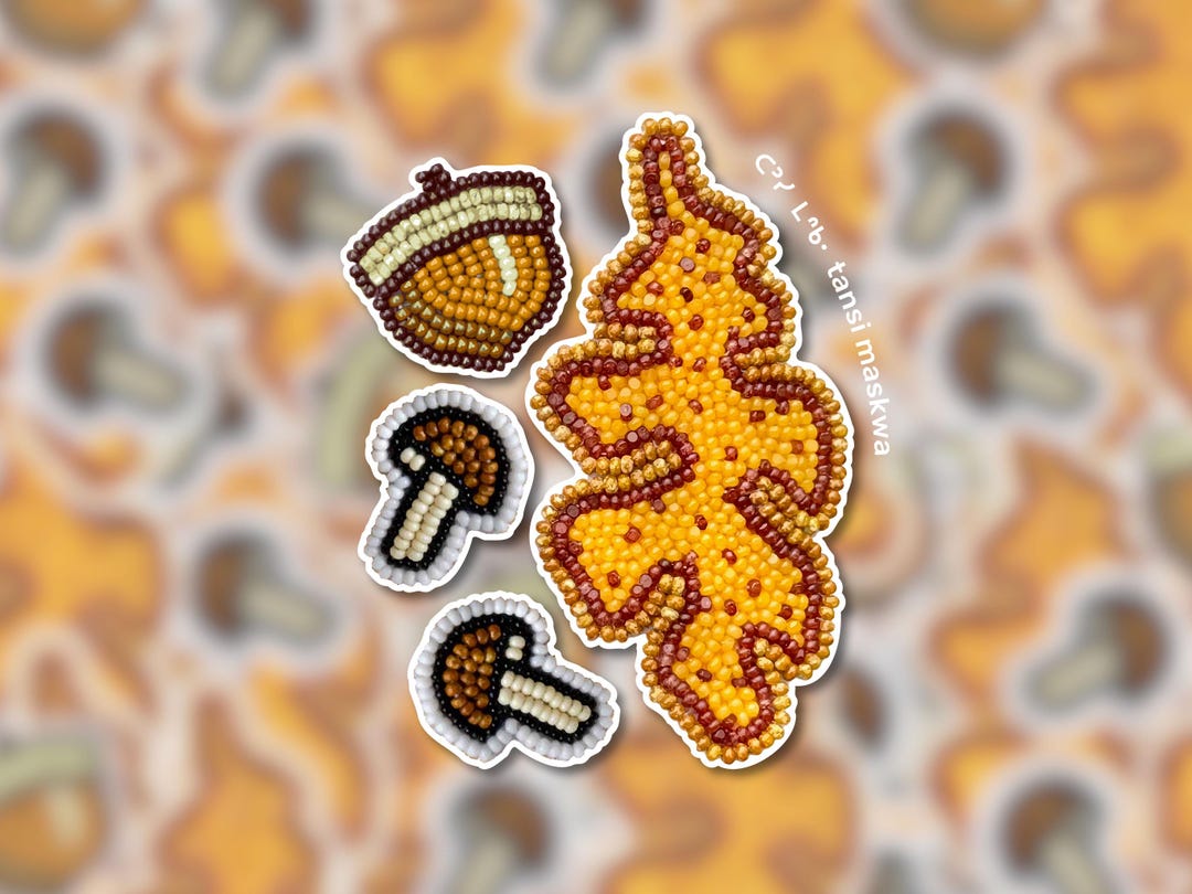 Stickers - Autumn Beadwork (minis) - Etsy
