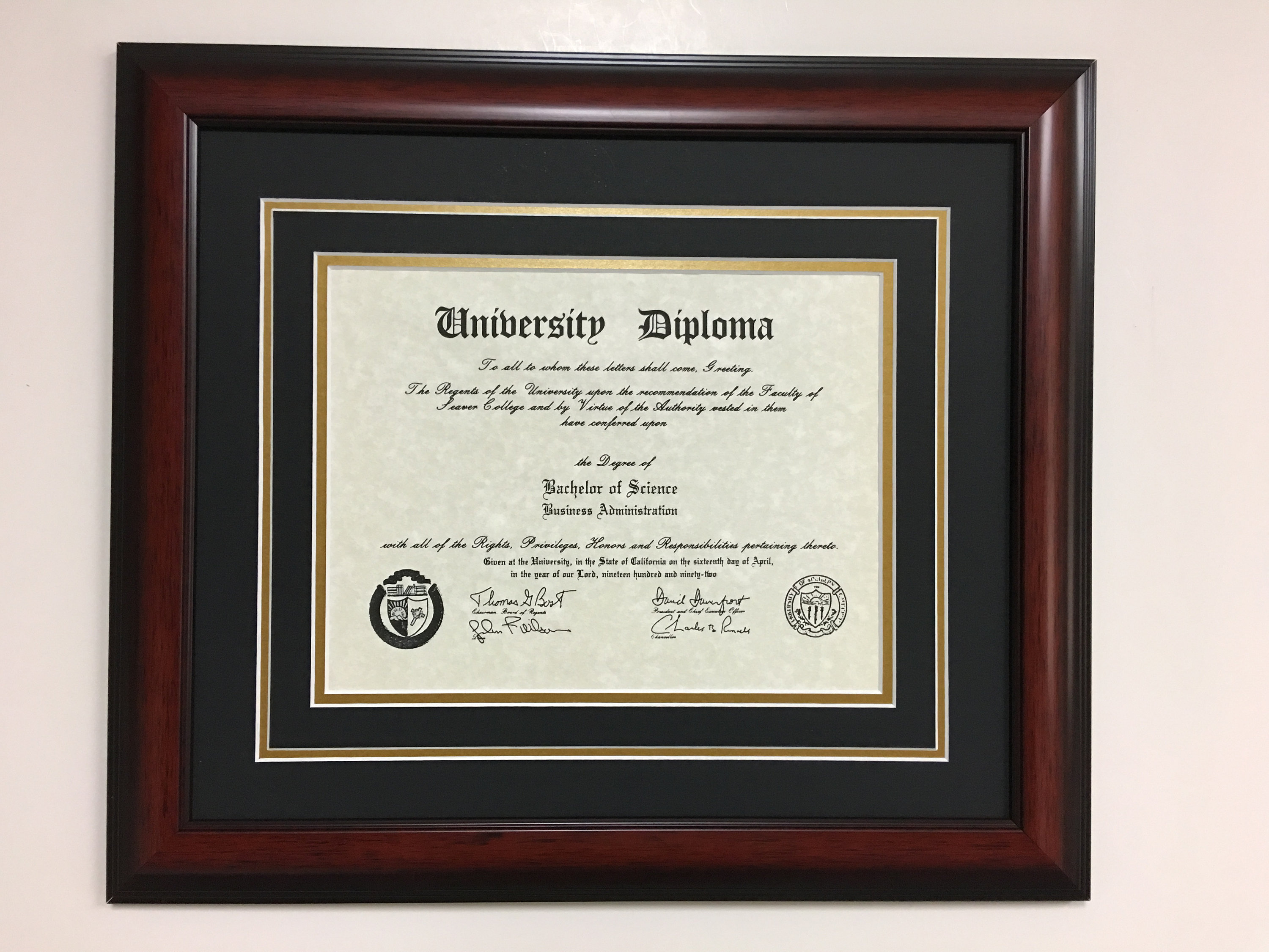 University Diploma Frame, College or High School Graduation Gift for ...