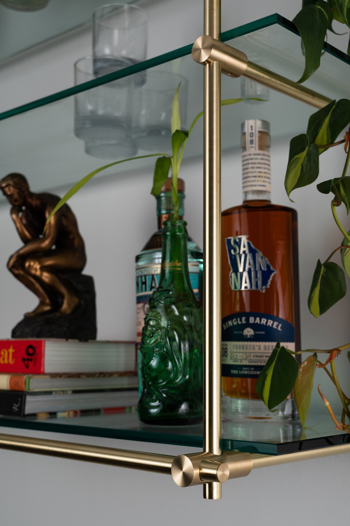 Brass Shelf Connector T Fitting Brass Shelf Fitting | Etsy Canada