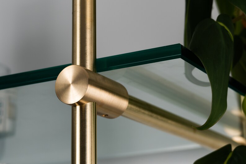 Brass Shelf Connector T Fitting Brass Shelf Fitting | Etsy Canada