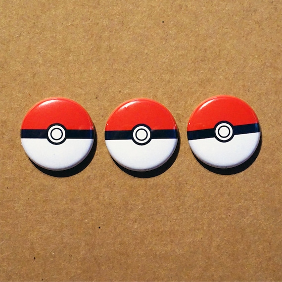 Pokeball Pokemon pinbacks buttons 1 | Etsy