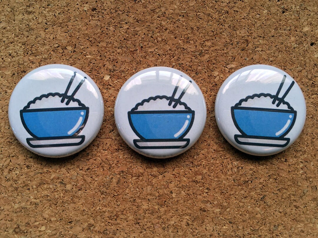Rice Buttons Pinbacks 1 - Etsy