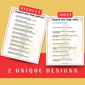 Chinese New Year Jokes and Riddles | Lunar New Year Activity for All ...