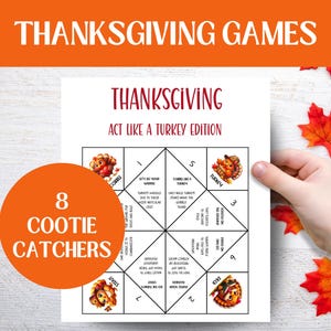 Thanksgiving Cootie Catcher | Thanksgiving Fortune Teller ...