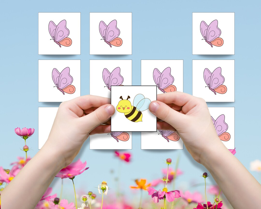 Spring Memory Matching Game Set - Activity for Kids - School Game - Etsy