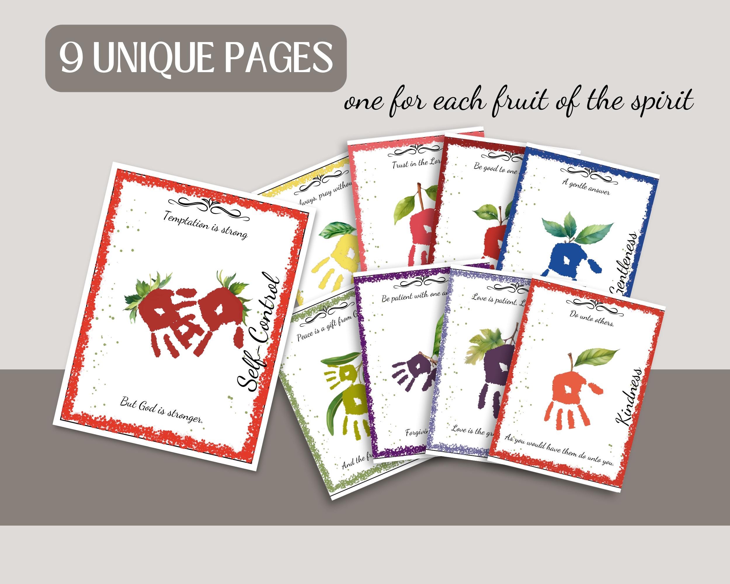 Fruits of the Spirit Handprint Craft | Faith-based Printable for Kids ...