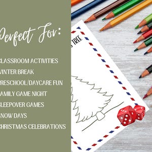Roll-a-christmas Tree Activity | Printable Christmas Dice Game | Fun ...