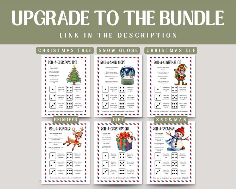 Roll-a-christmas Tree Activity | Printable Christmas Dice Game | Fun ...