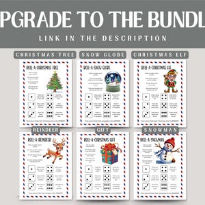 Roll-a-snowman Activity | Printable Christmas Dice Game - Etsy