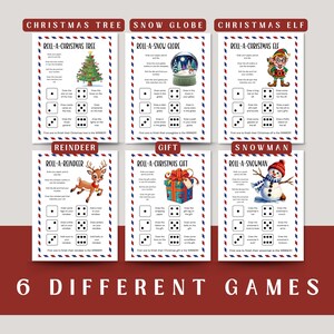 Roll-a-snowman Activity Bundle | Printable Christmas Dice Game | Fun ...