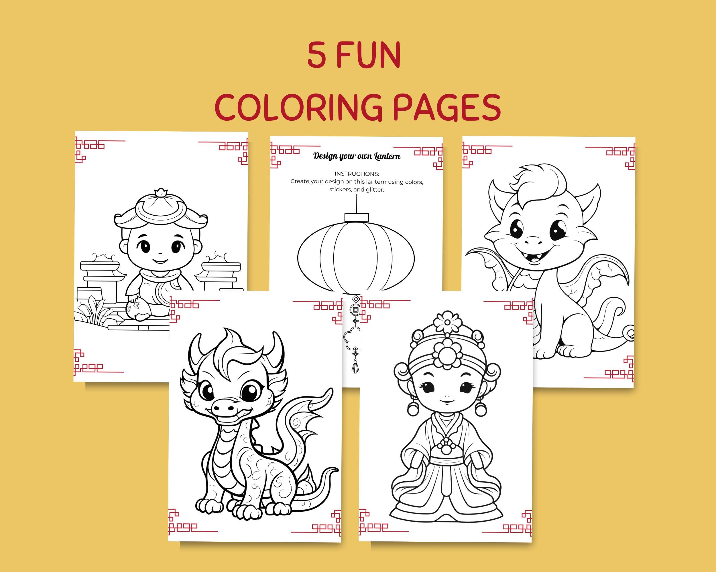 Chinese New Year Activity Bundle - Lunar New Year Activity for Kids ...