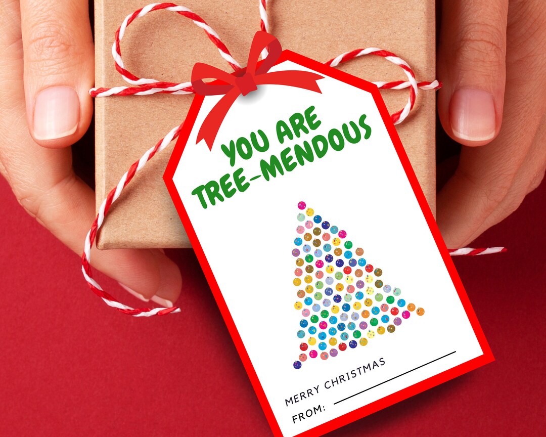 Teacher Appreciation Gift Tags for Christmas, Thank You Educators ...