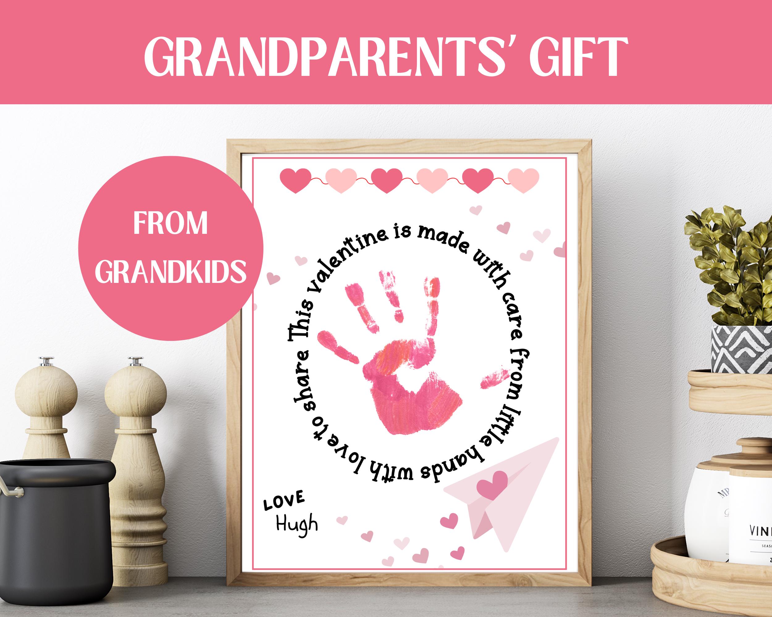 Handprint Craft for Grandparents on Valentine's Day| Handprint Art and ...