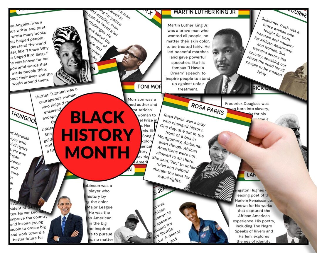 Black History Flashcards: Civil Rights Trivia & Activities (homeschool ...