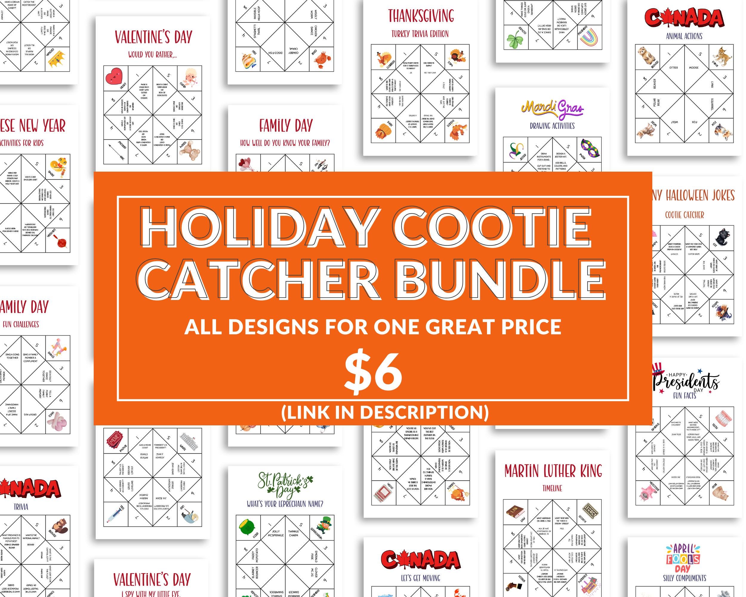 Thanksgiving Cootie Catcher | Thanksgiving Fortune Teller ...