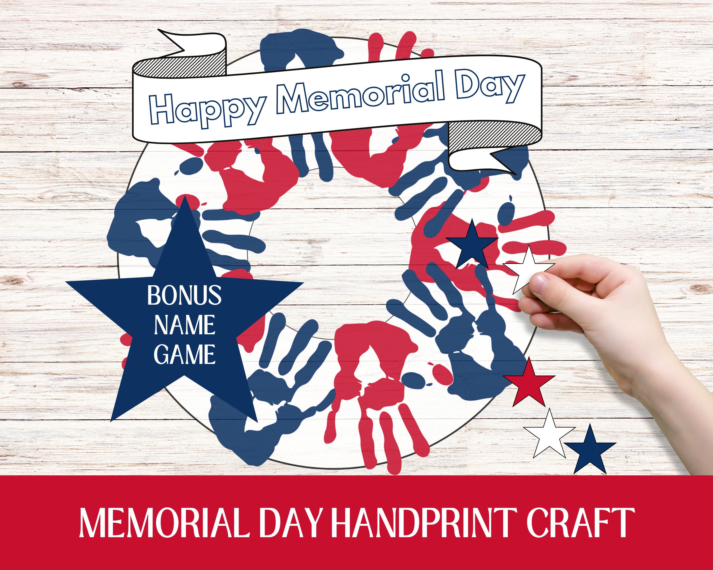 Handprint Activity for the Fourth of July, Independence Day Kids Craft ...