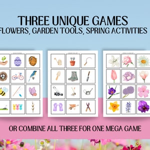 Spring Memory Matching Game Set - Activity for Kids - School Game - Etsy