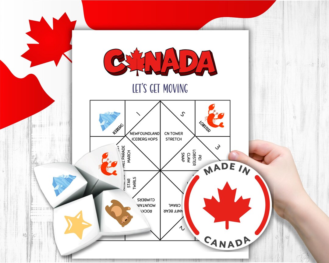 Canada Pride Cootie Catchers | Canada Day Fortune Teller Activity for ...