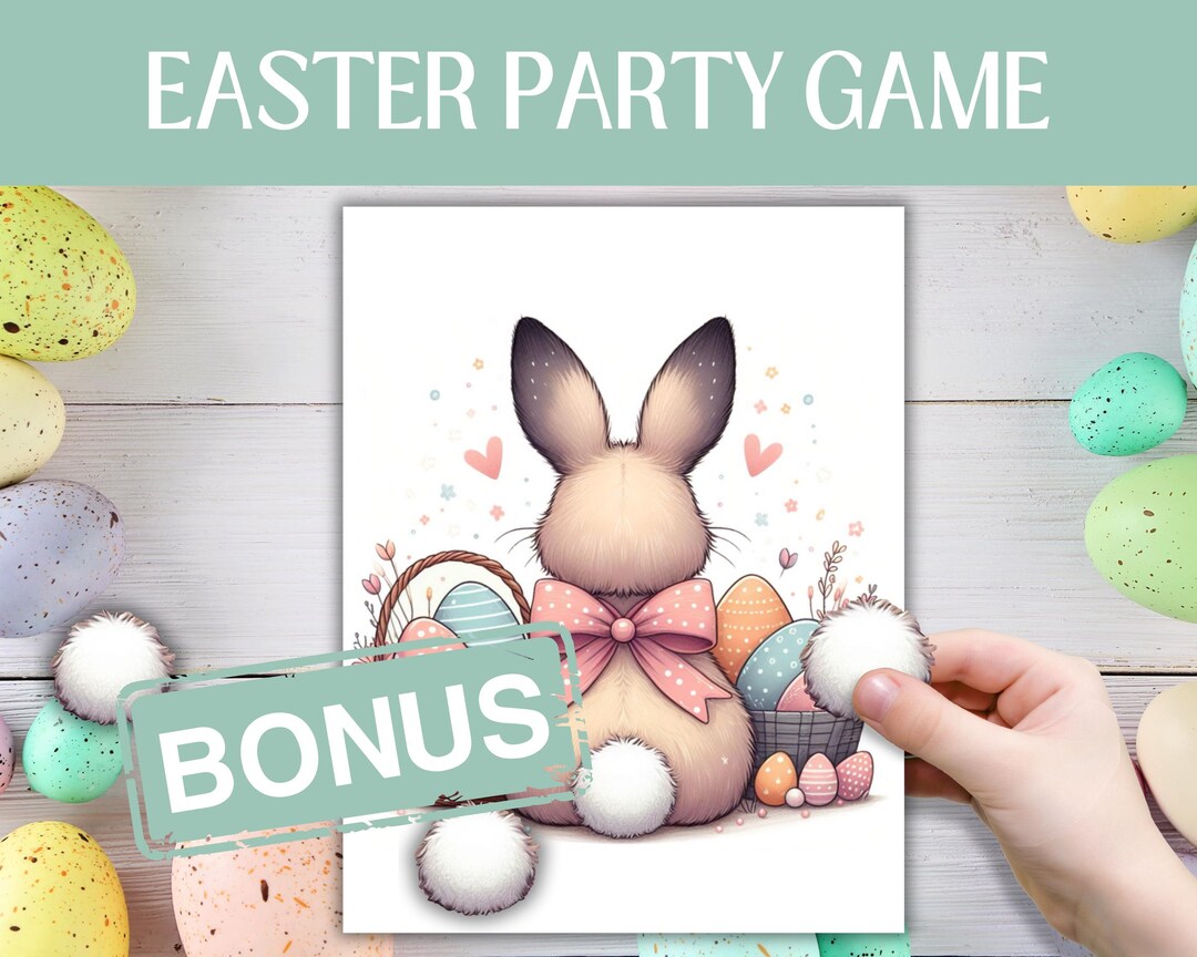 Easter Game for Kids | Pin the Tail on the Easter Bunny | Easter ...