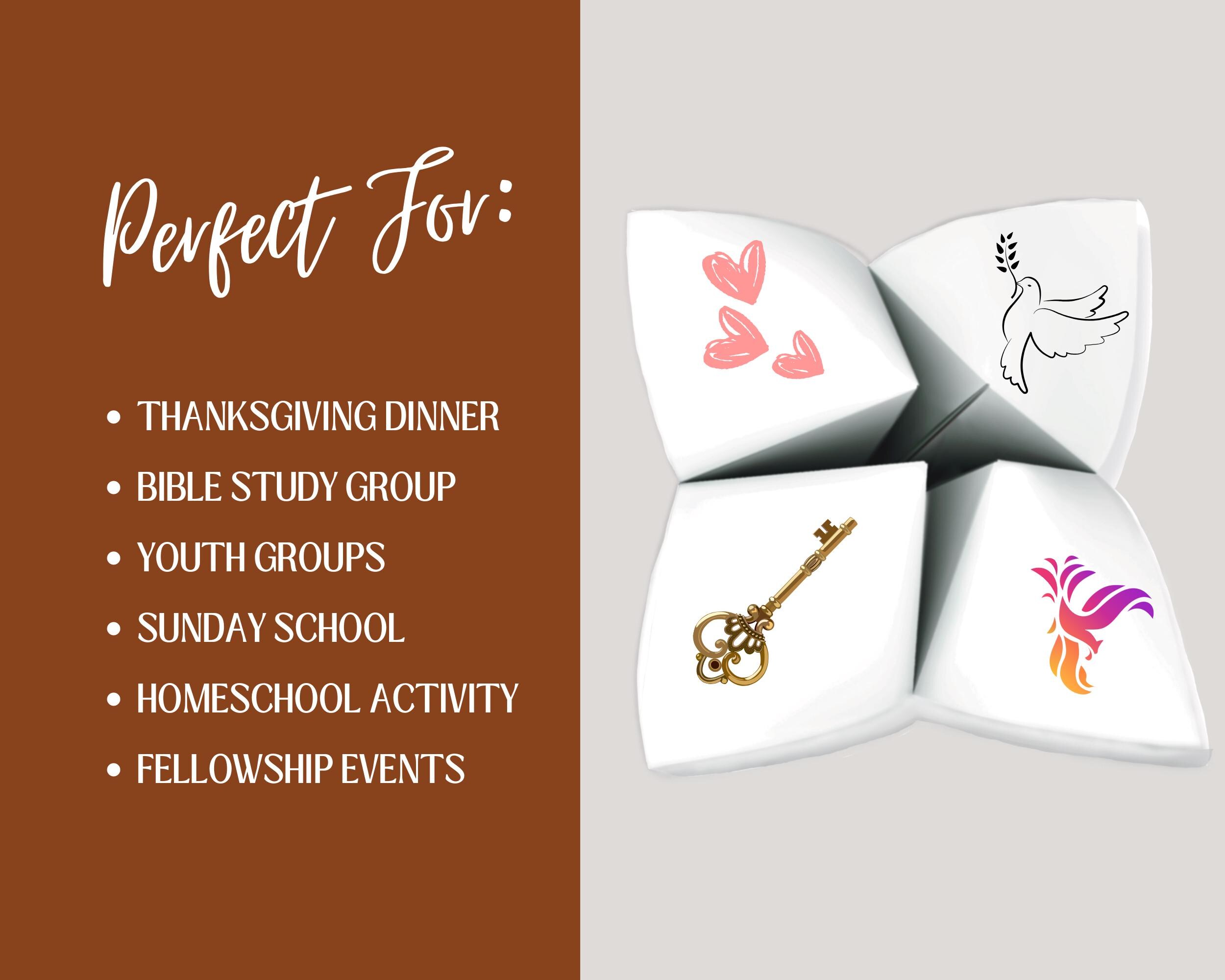 Christian Thanksgiving Cootie Catcher | Thanksgiving Fortune Teller ...