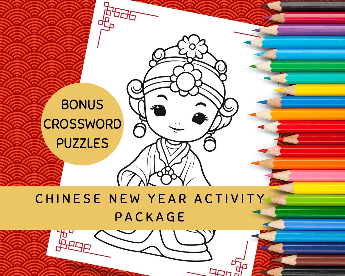 Chinese New Year Activity Bundle - Lunar New Year Activity for Kids ...