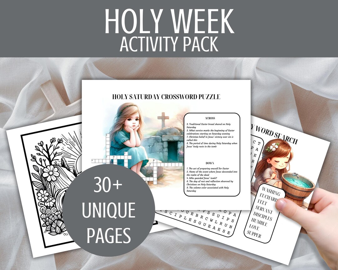 Holy Week Activity Pack | Bible Study Activity | Sunday School Activity ...