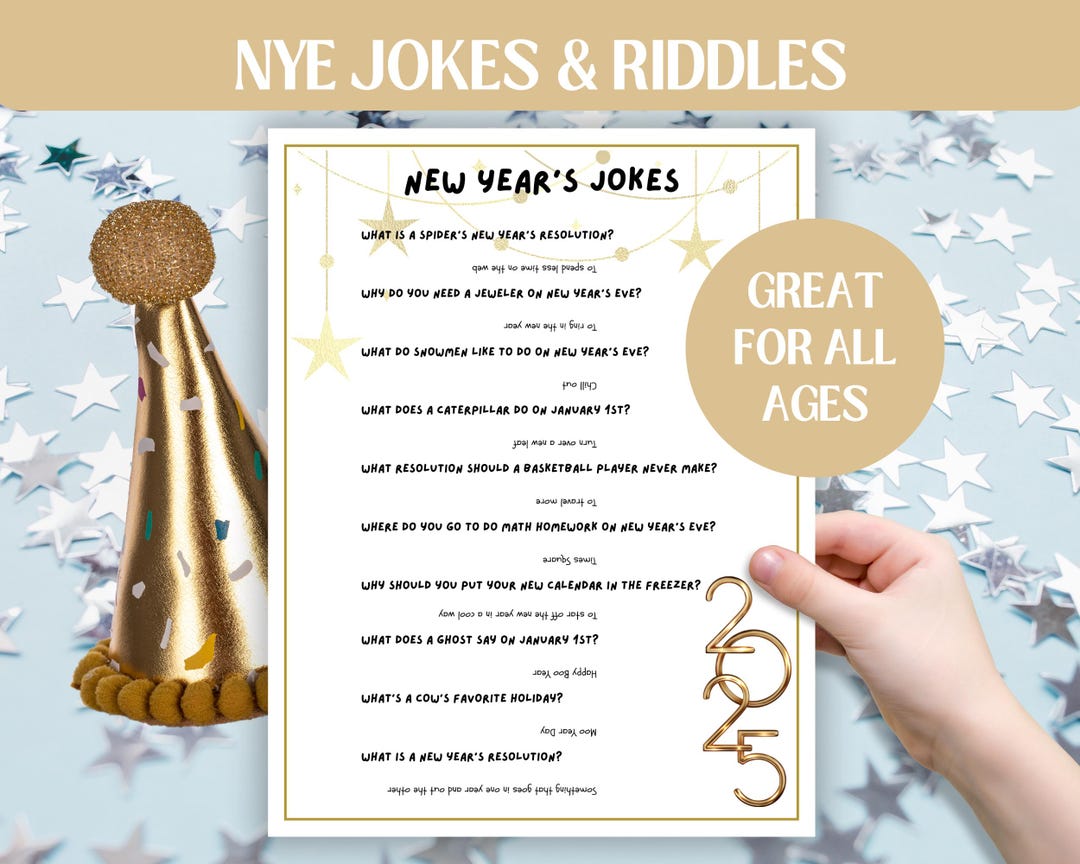 New Year's Eve Jokes and Riddles | NYE Activity for All Ages | Family ...